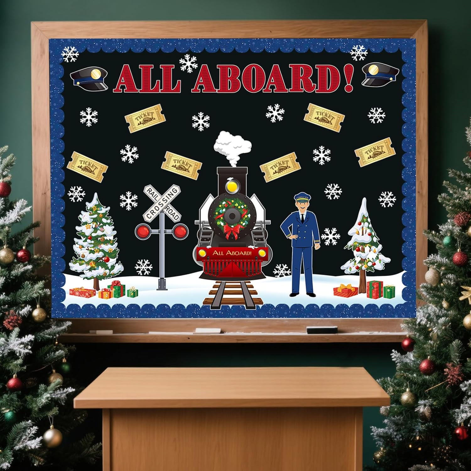 Myst Design Christmas Bulletin Set Christmas Express Train Classroom ...