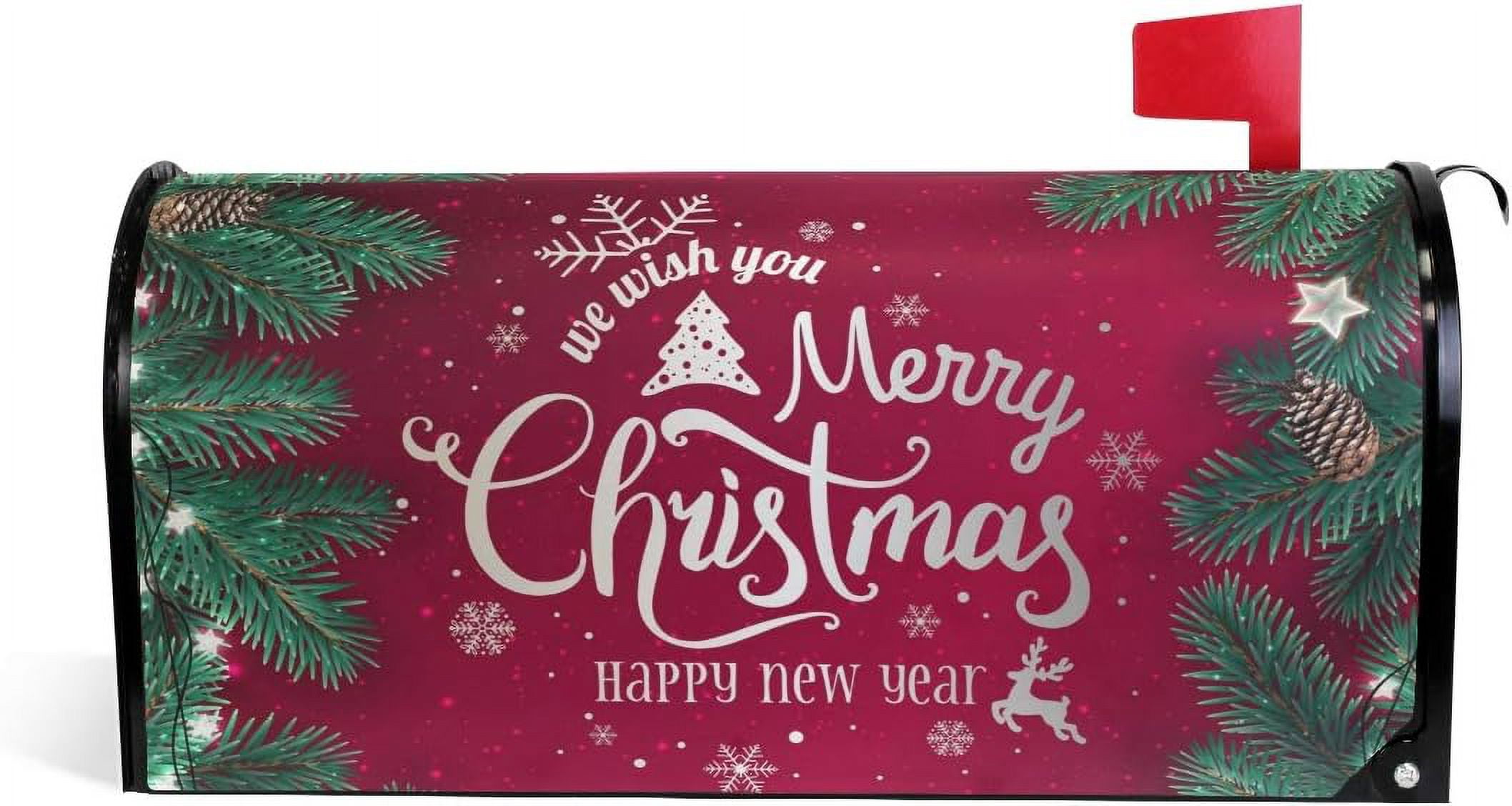 Myst Design Christmas Mailbox Cover, Standard Size, Merry Christmas ...