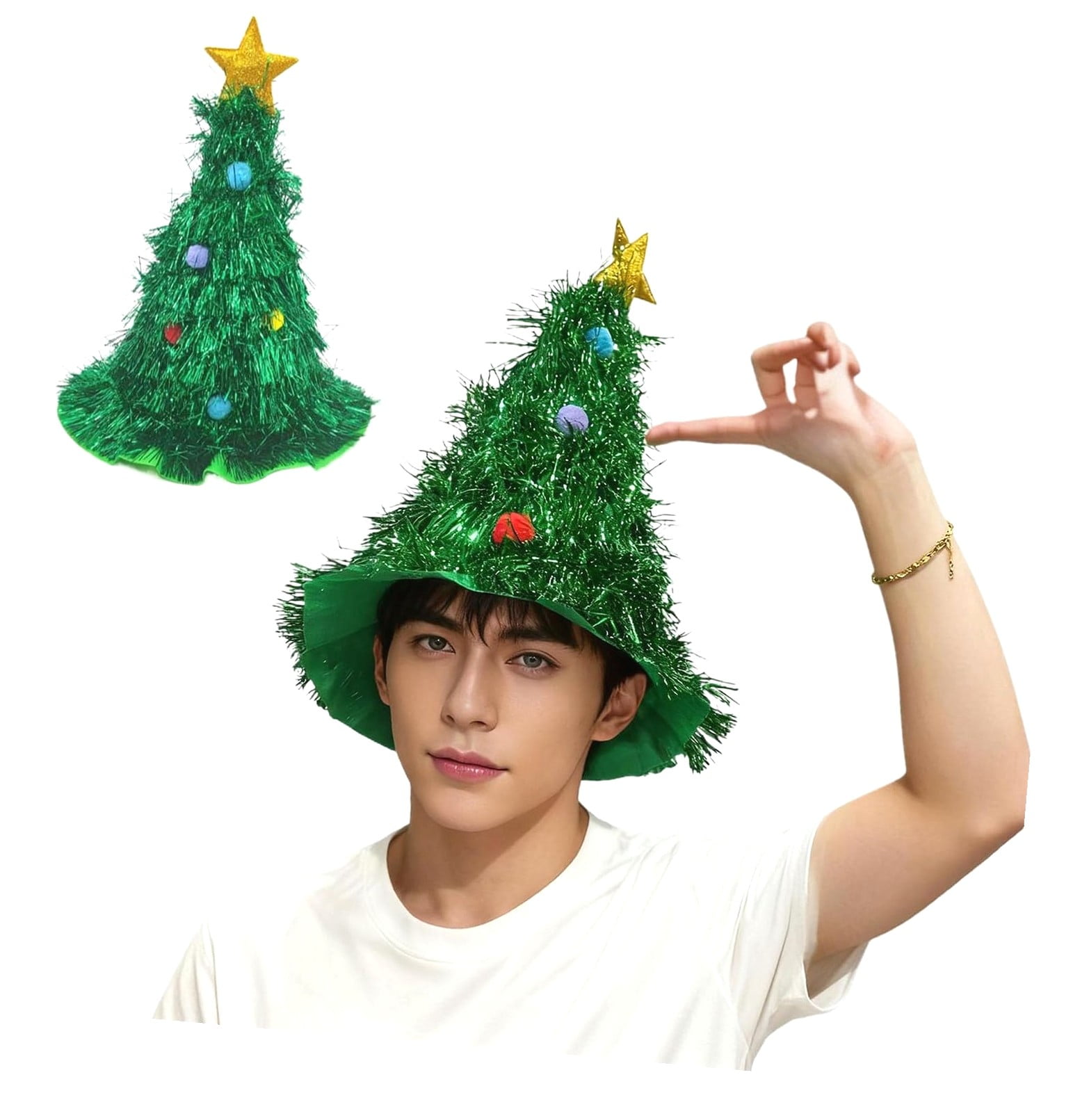 Myst Design Christmas Tree Hat – Festive Christmas Tree Costume Hat for ...