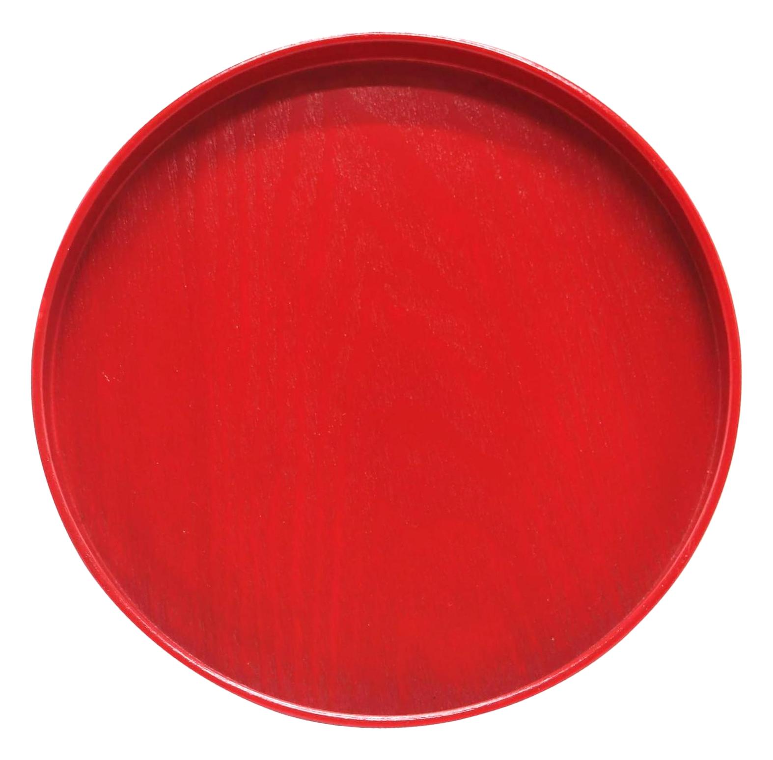 Myst Design Circular Wooden Platter, Tea Coffee Snack Dish for Meals ...