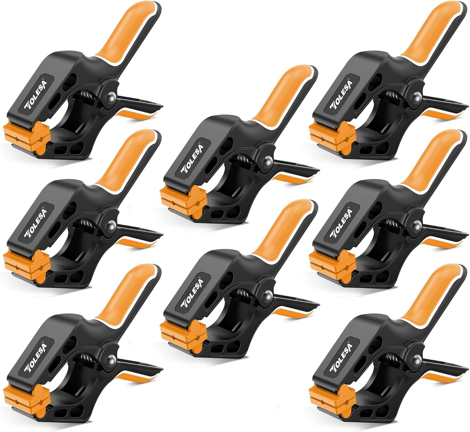 Myst Design Clamps 4-Inch 8-Piece Large Wood Clamps with 30Lbs Powerful ...