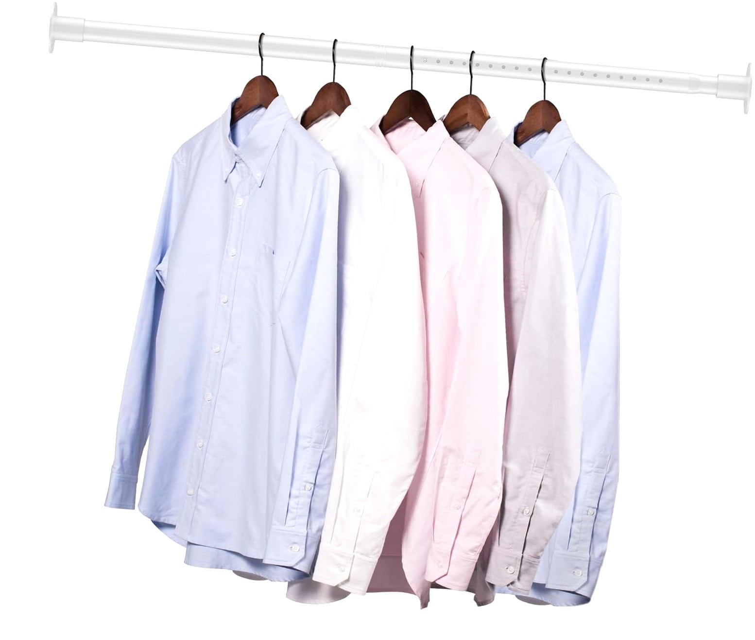 Myst Design Closet Rod, -41 Inch Closet Rods for Hanging Clothes, White ...