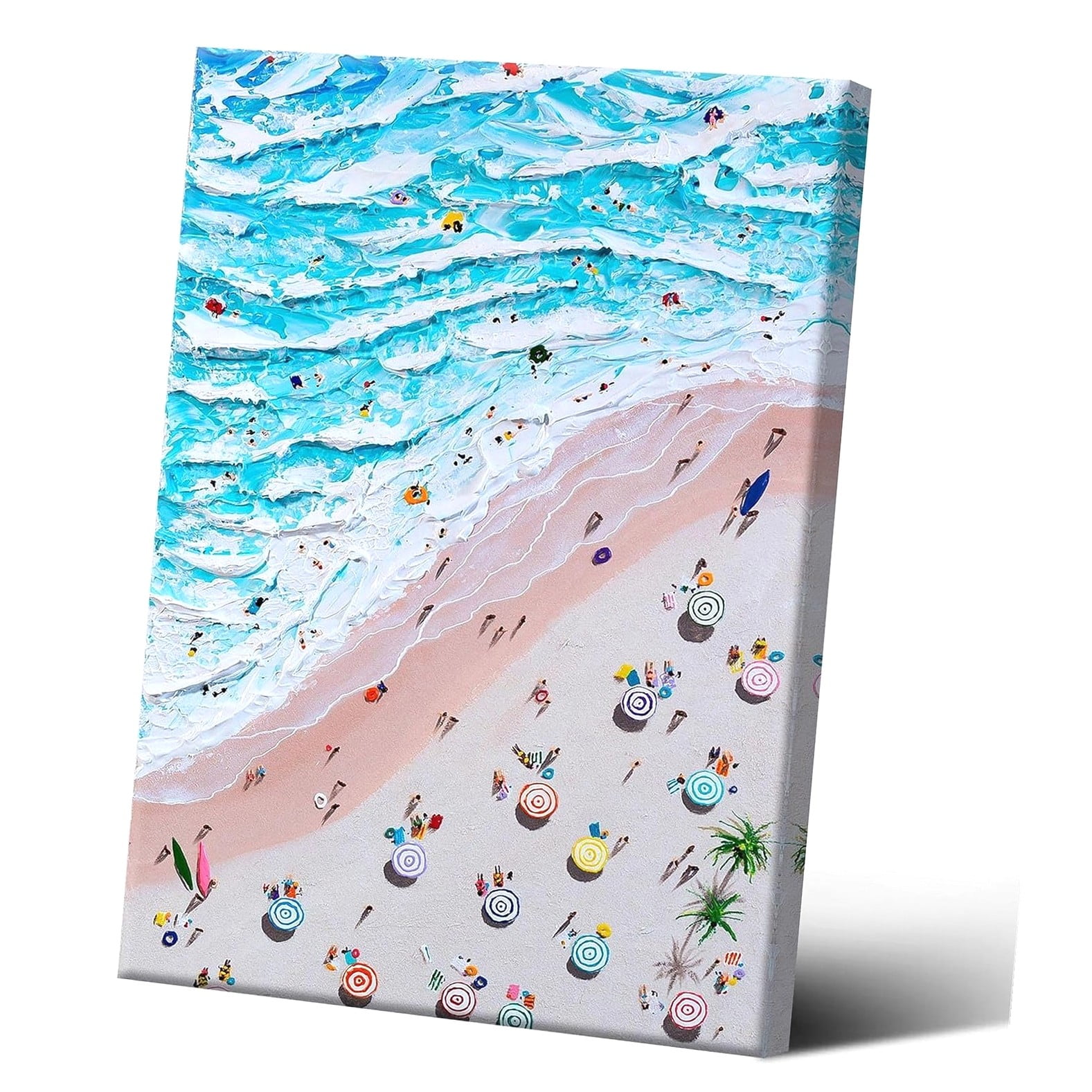 Myst Design Coastal Parasols Posters Pastel Beach Cowgirl Canvas Wall ...