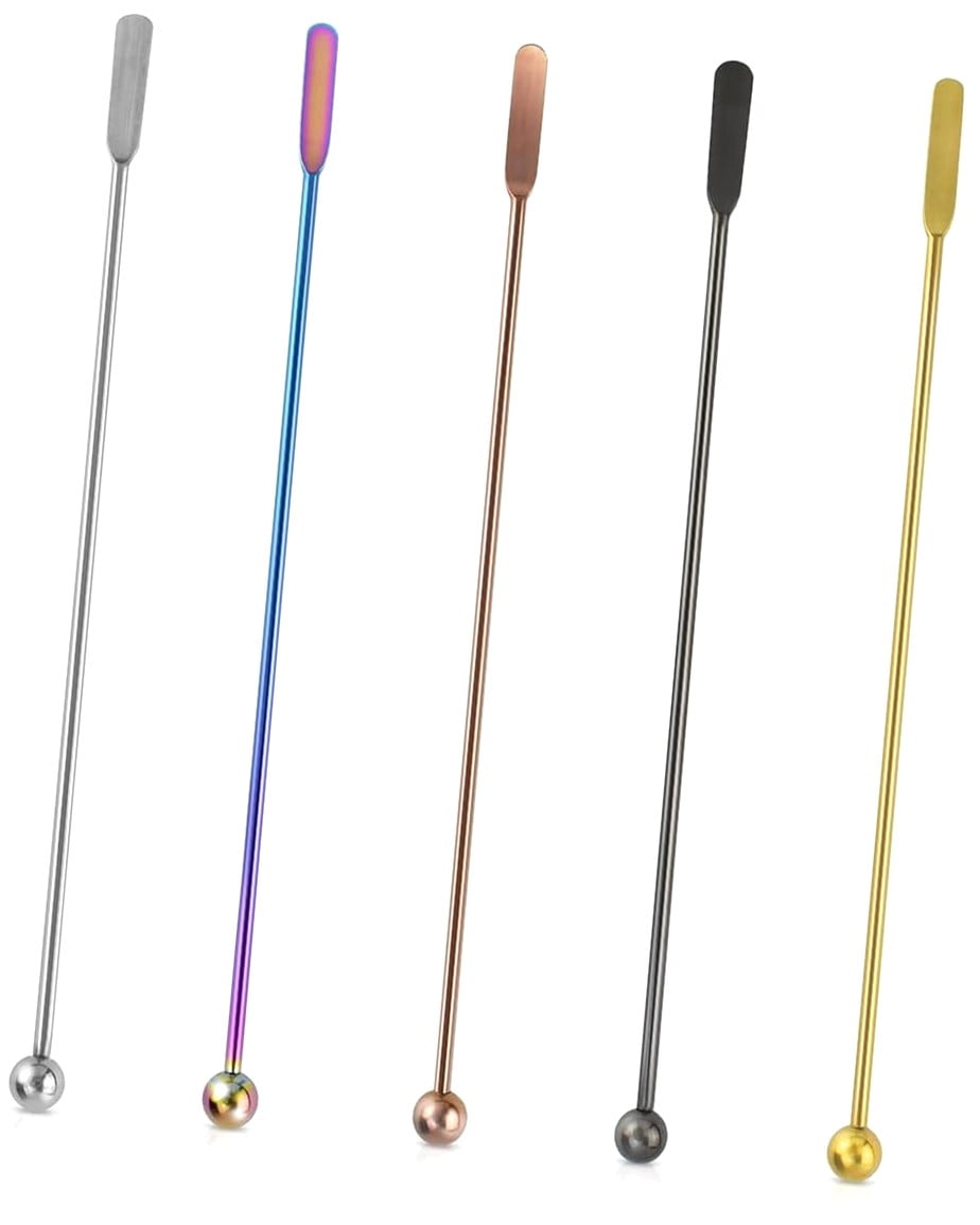 Myst Design Coffee Stick Steel Swizzle Stick Metal Stir Sticks Cocktail ...