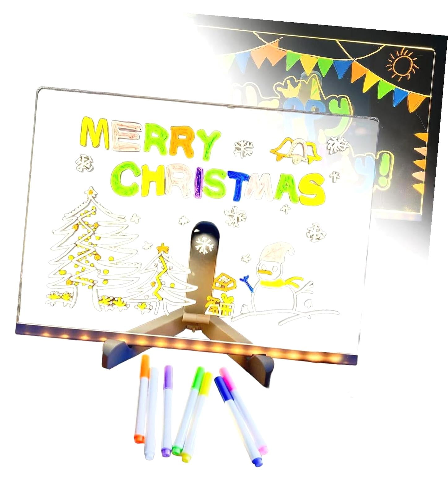 Myst Design Colorful Note Board, Illuminated Acrylic Message Board with ...