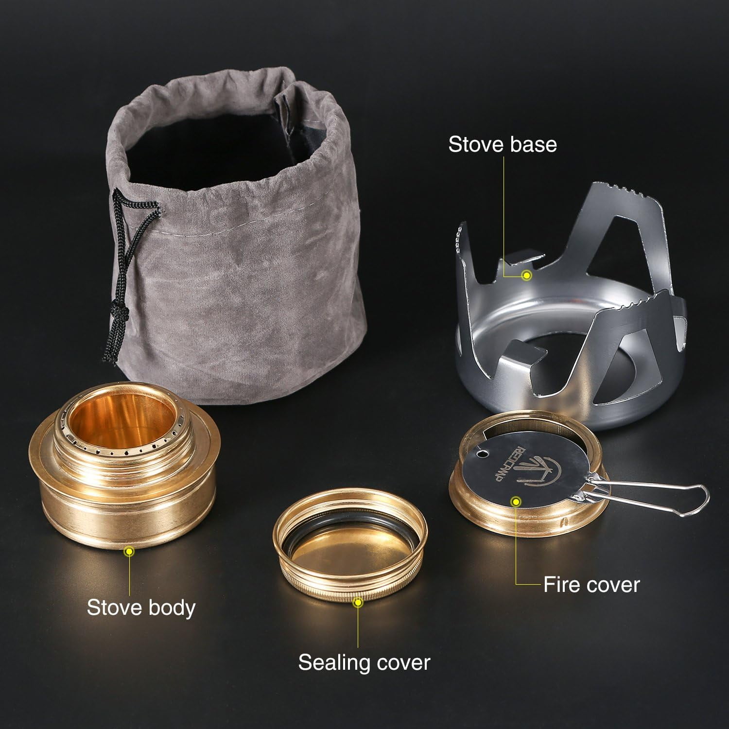 Myst Design Compact Backpacking Stove, Lightweight Burner with Aluminum ...