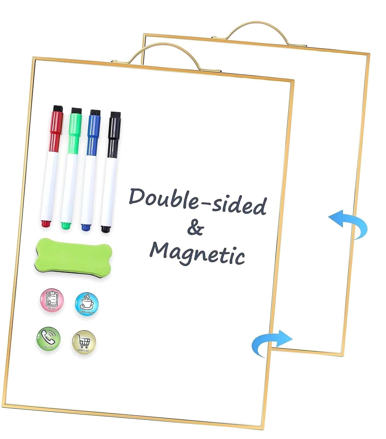 Myst Design Compact Board - 16" X 12" Mobile White Board, Dual-Sided ...