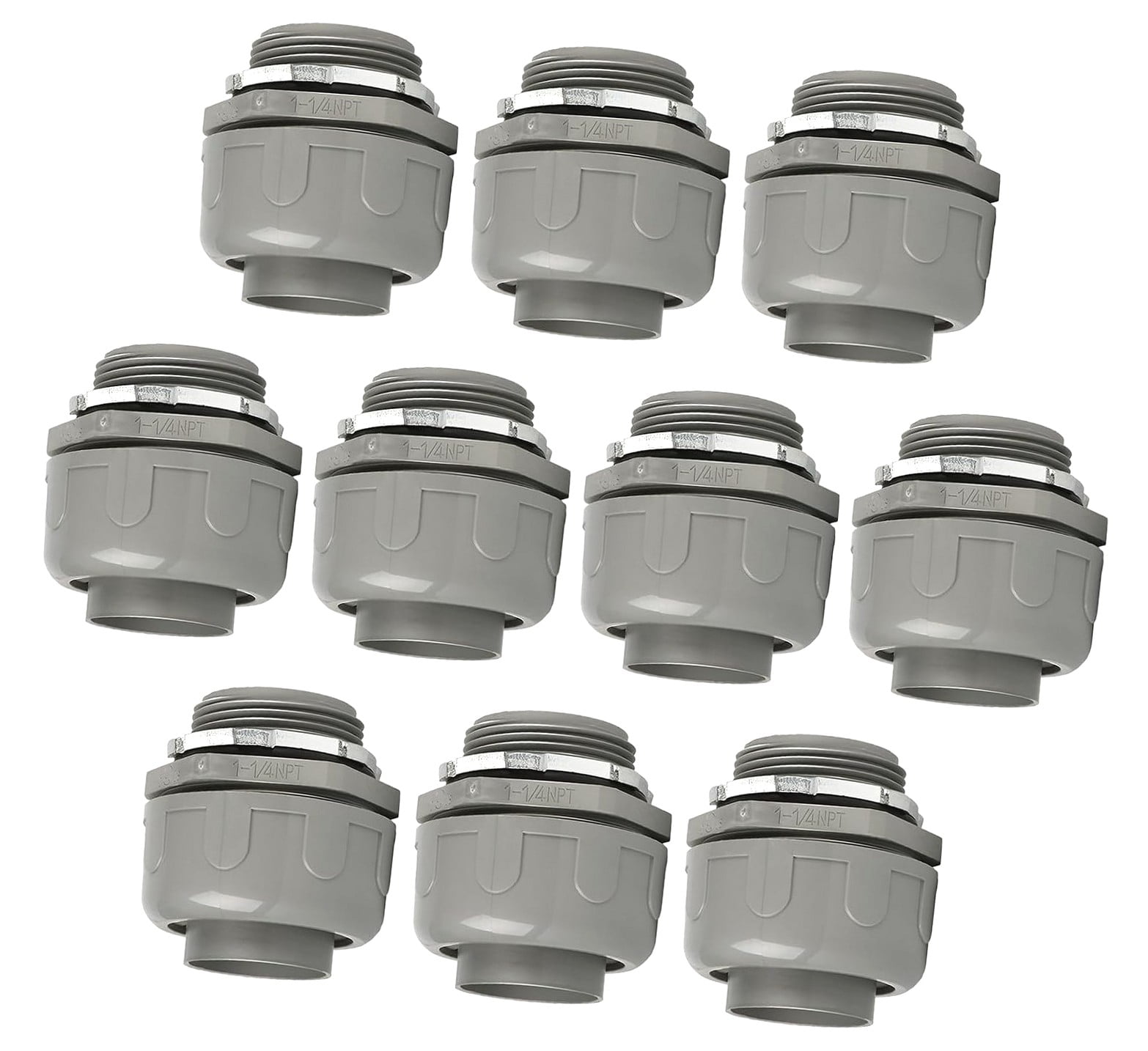 Myst Design Conduit Connectors, 1-1/4 Inch Liquid Tight Connector NPT ...