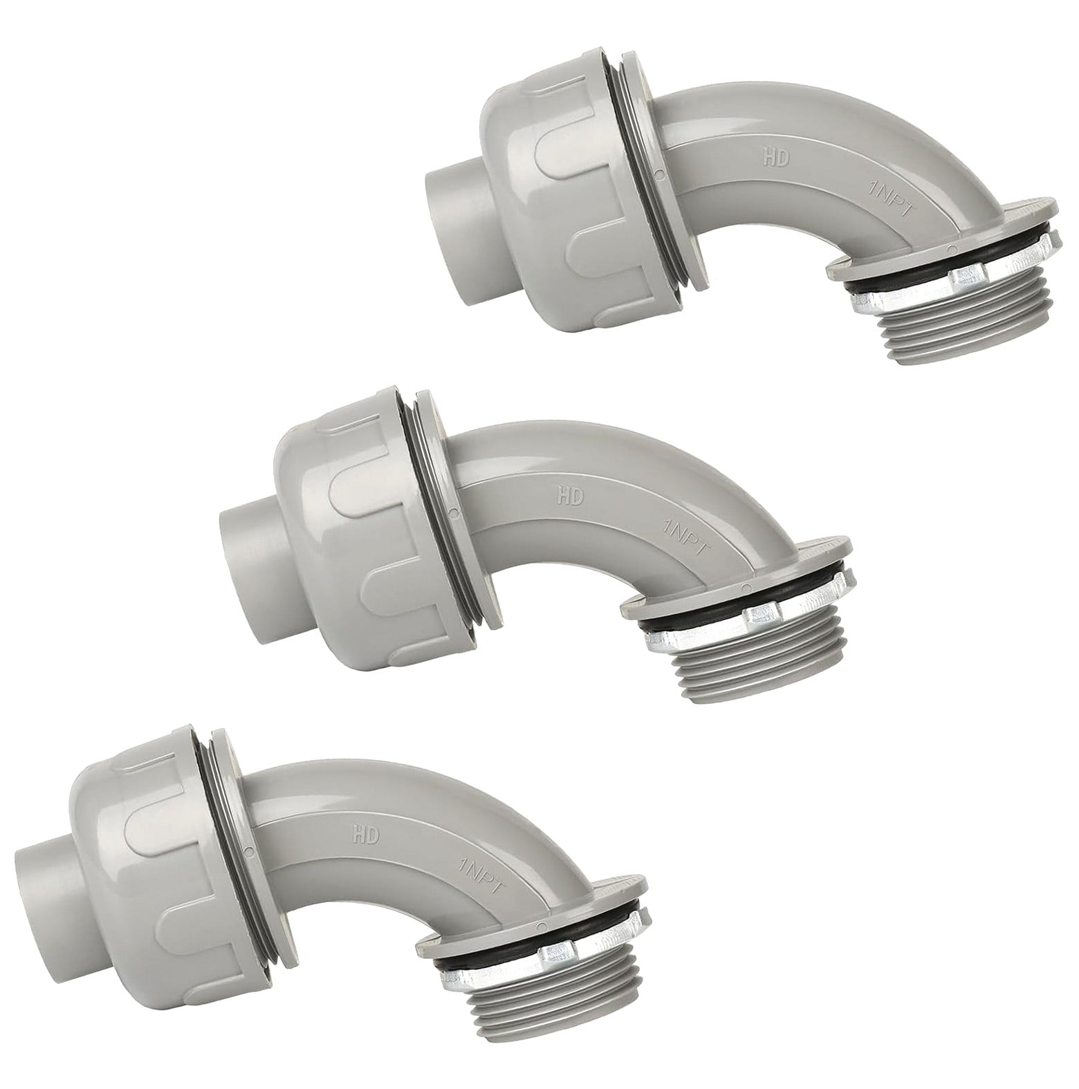 Myst Design Conduit Connectors, 1 Inch Liquid Tight Connector NPT Non ...