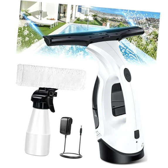 Myst Design Cordless Rechargeable Window Vacuum Squeegee, Electric ...