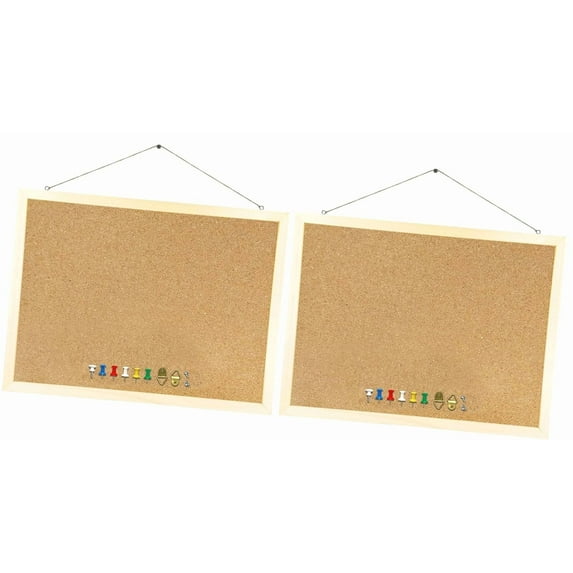 Myst Design Cork Bulletin , 15.7" 11.81" pin Boards for Walls, Wood ...
