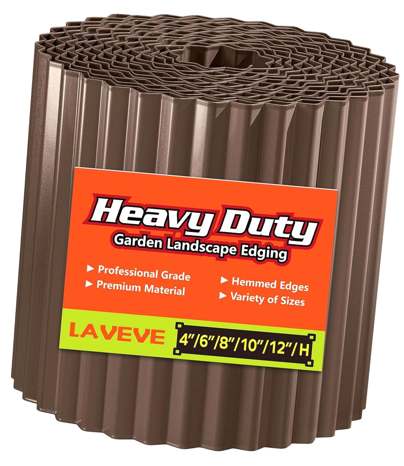 Myst Design Corrugated Metal Garden Edging 4" x 10Ft, Landscape Edging ...