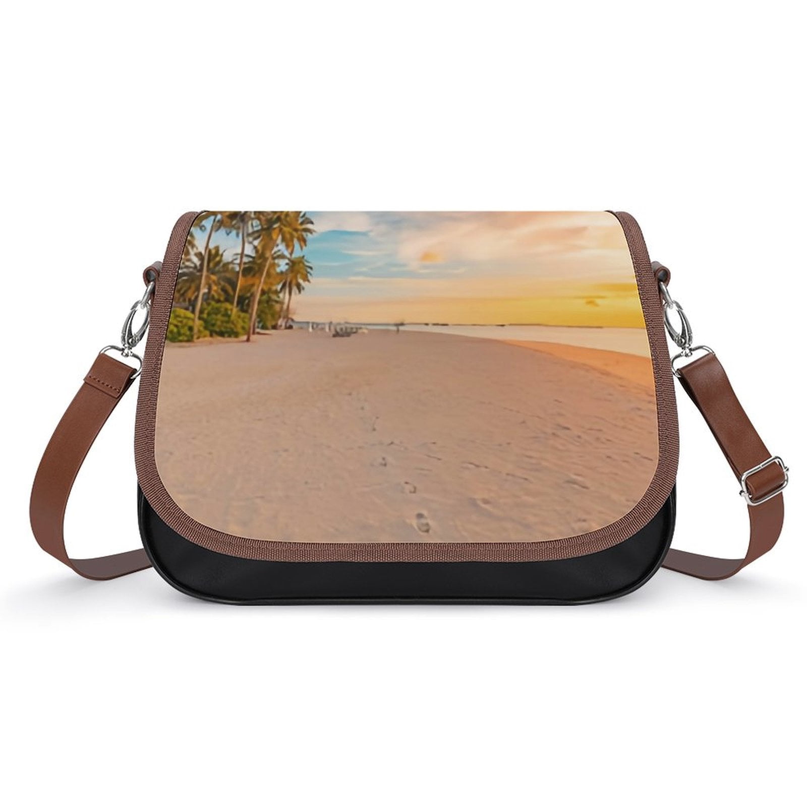 Myst Design Crossbody Bags for Women, Sea Beach Sky Landscape Tropical ...