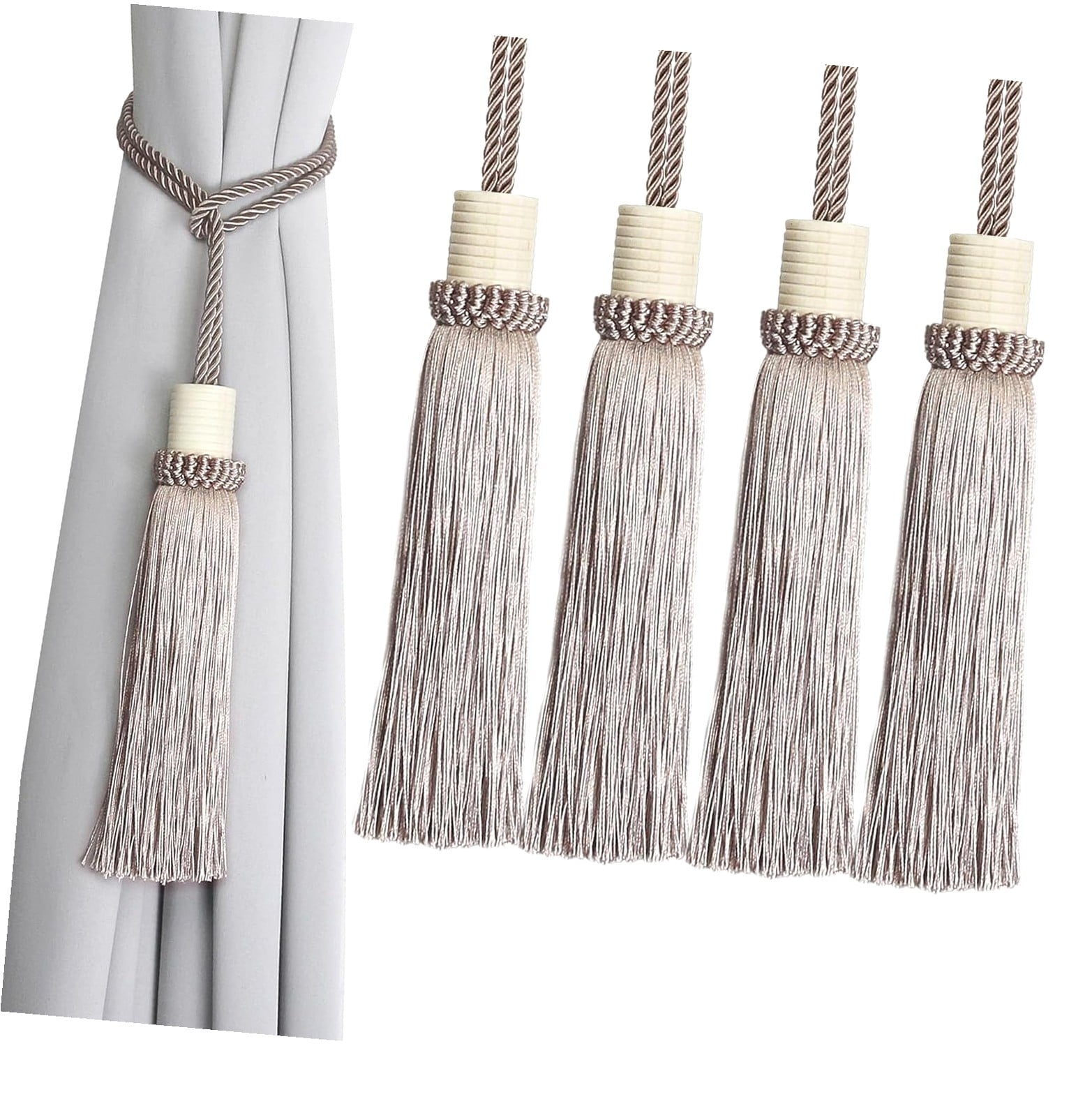 Myst Design Curtain Tiebacks Rope Tie Backs for Curtains, Tieback ...