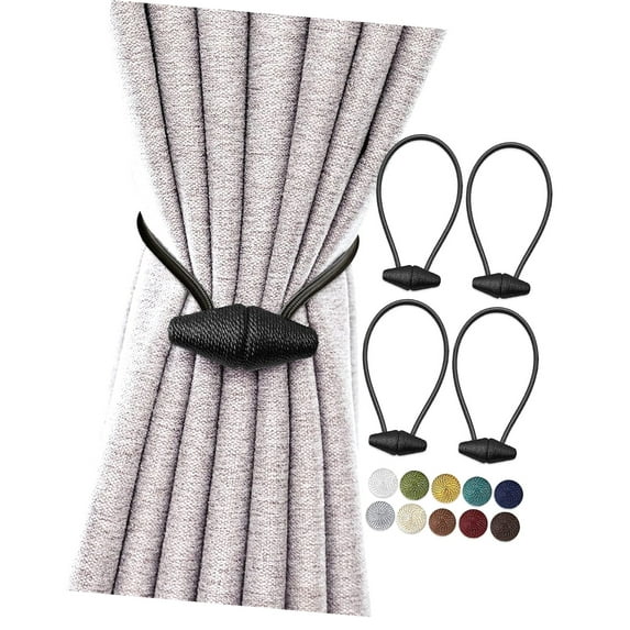 Myst Design Curtain Tiebacks with Upgraded Larger , 4 Pack 16 Inch ...