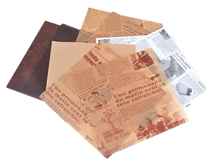 Myst Design Deli Wax Baking Paper, 50 Sheets Square Oil-Absorbing ...