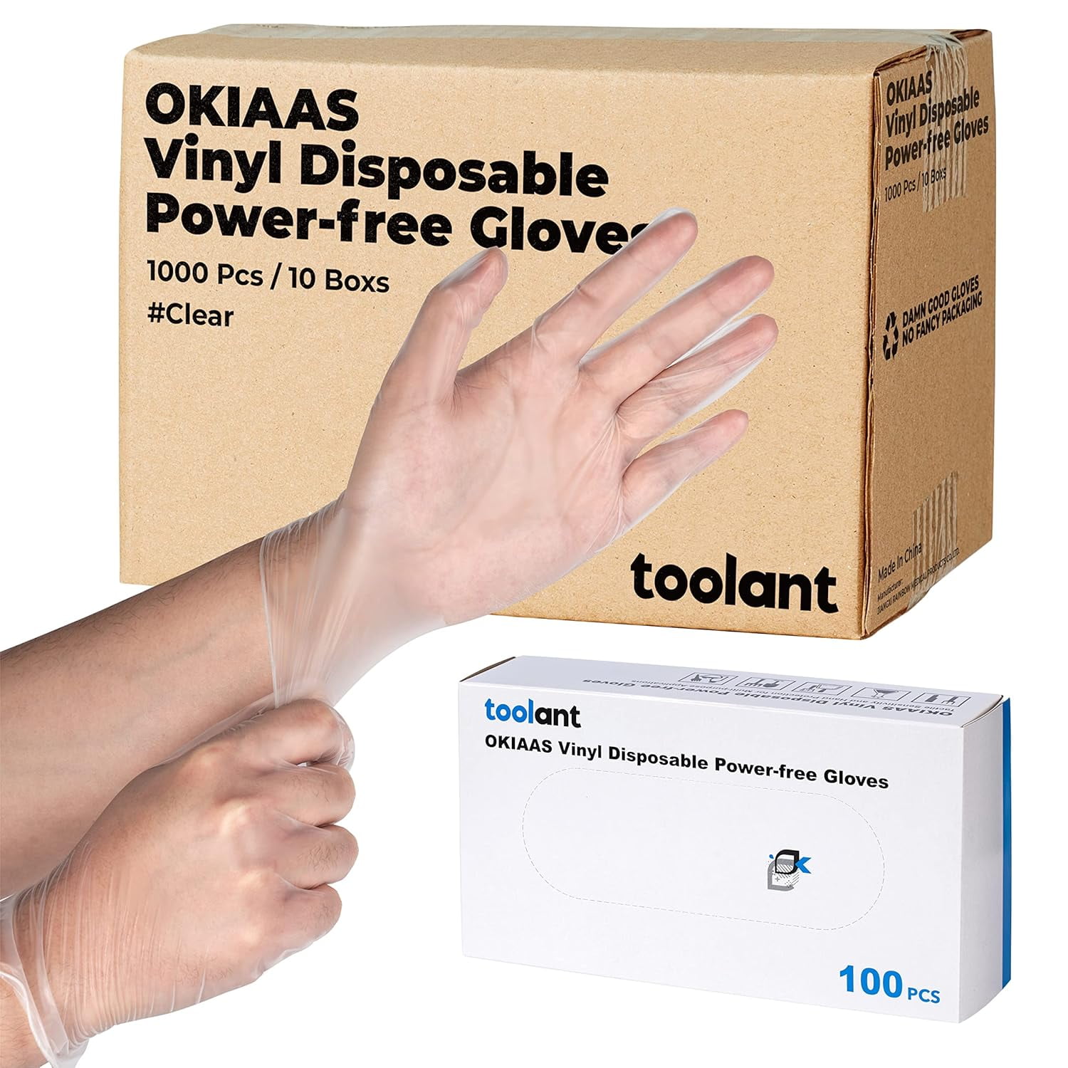 Myst Design Disposable Gloves L, Bulk of 1000 Pcs|Latex and Powder-Free ...