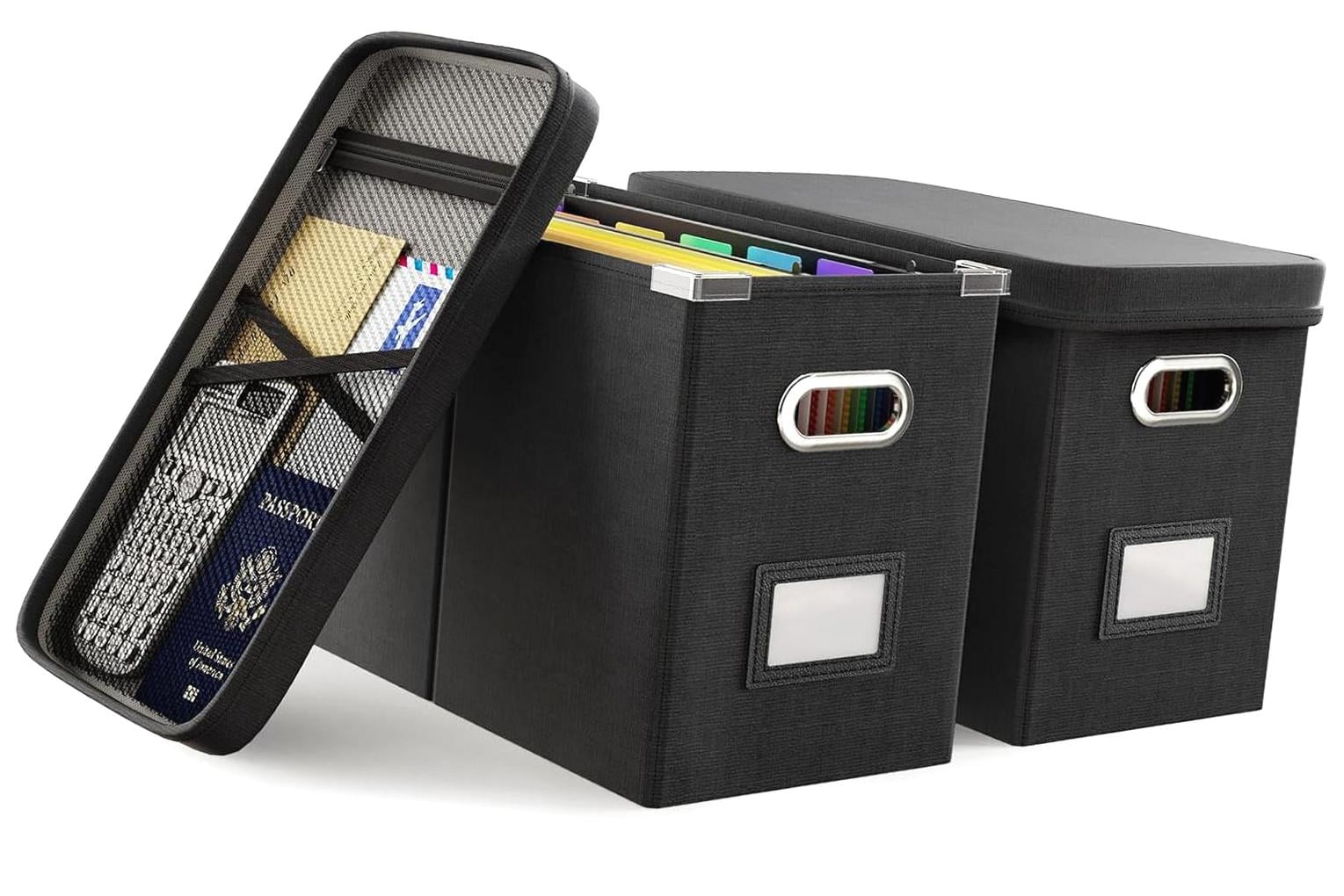 Myst Design Document Organizer Box with Cover, Hanging File Storage ...