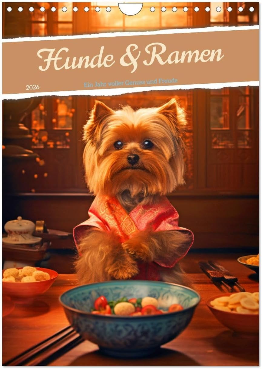 Myst Design Dogs Ramen year full of pleasure and joy, US-Version (Wall ...