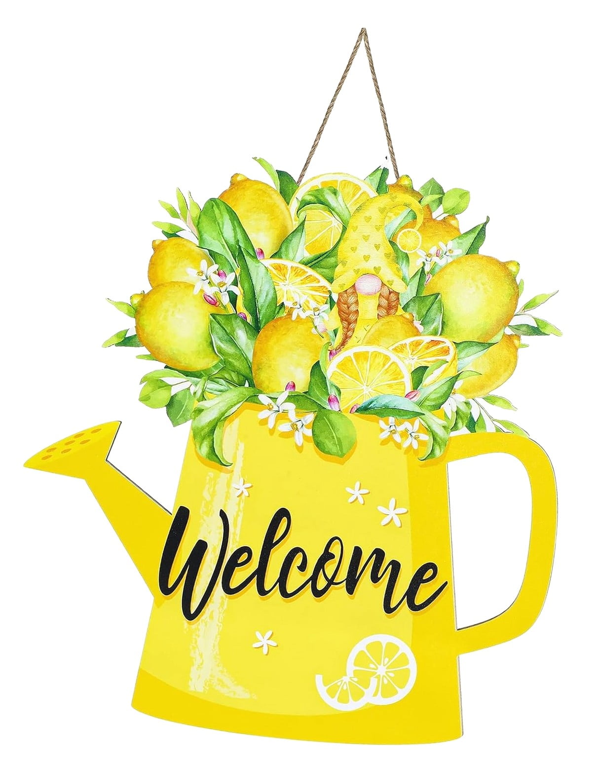 Myst Design Door Sign for Entry Door Lemon Wooden Hanging Door Hanger ...