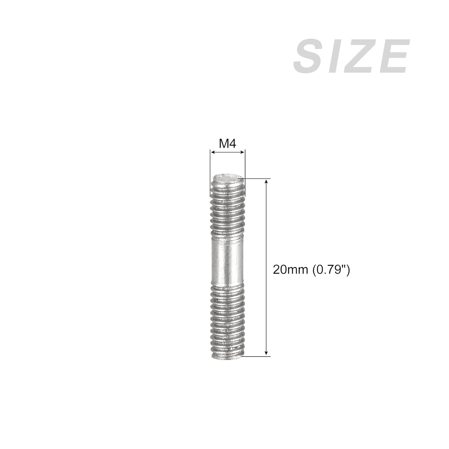 Myst Design Double Ended Stud Screws (M6 Thread 90mm Length) 10 Pieces ...