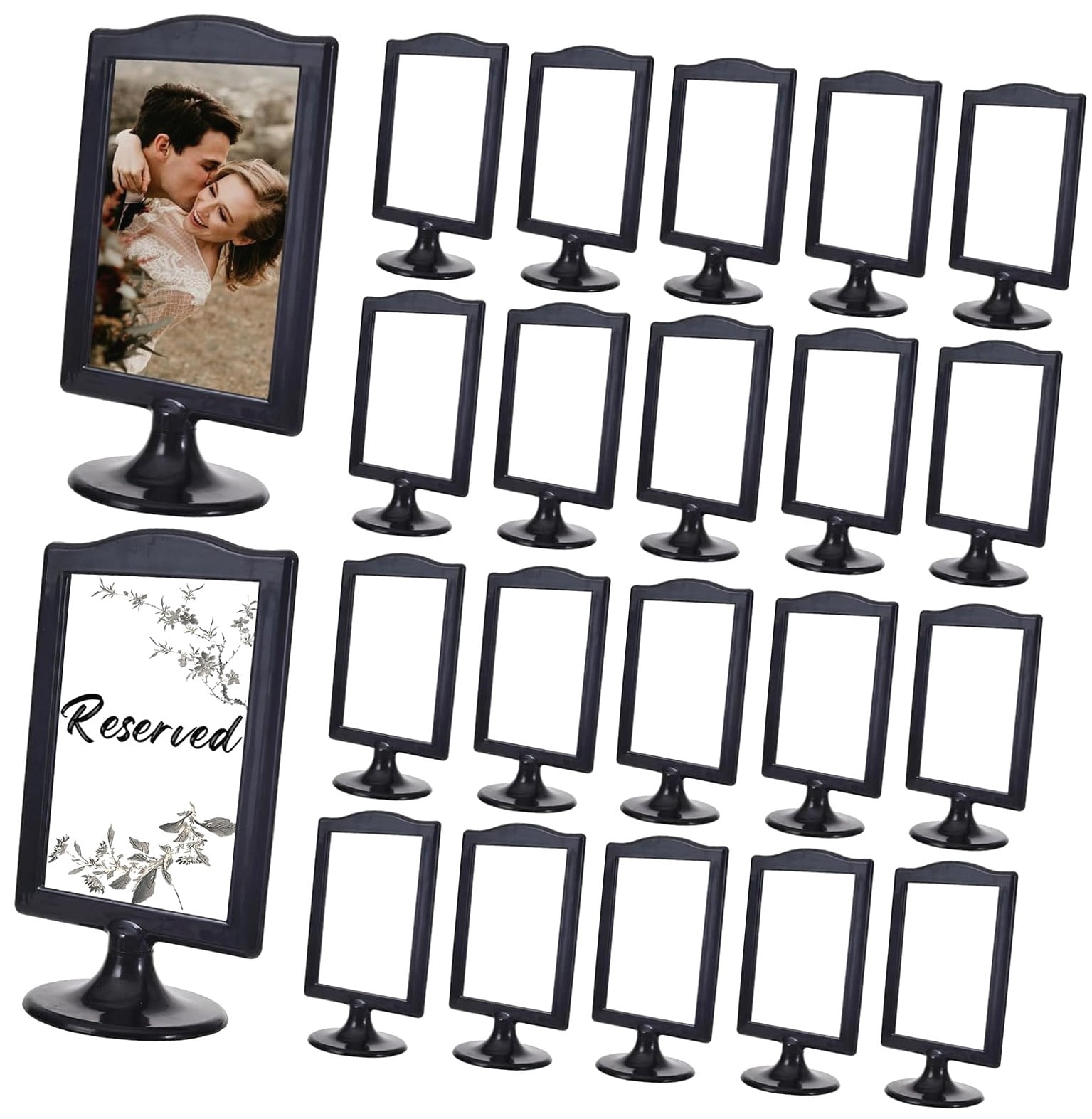 Myst Design Double Sided Standing Picture 4x6 Inch Pedestal with ...
