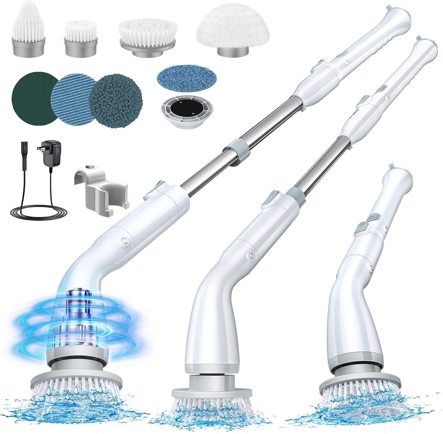 Myst Design Electric Spin Scrubber LA1 , Cordless Spin Scrubber with 7 ...