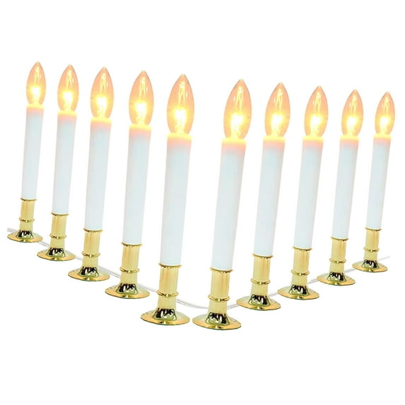 Myst Design Electric Window Lamp with Plated Base, Dusk to Sensor Turns ...