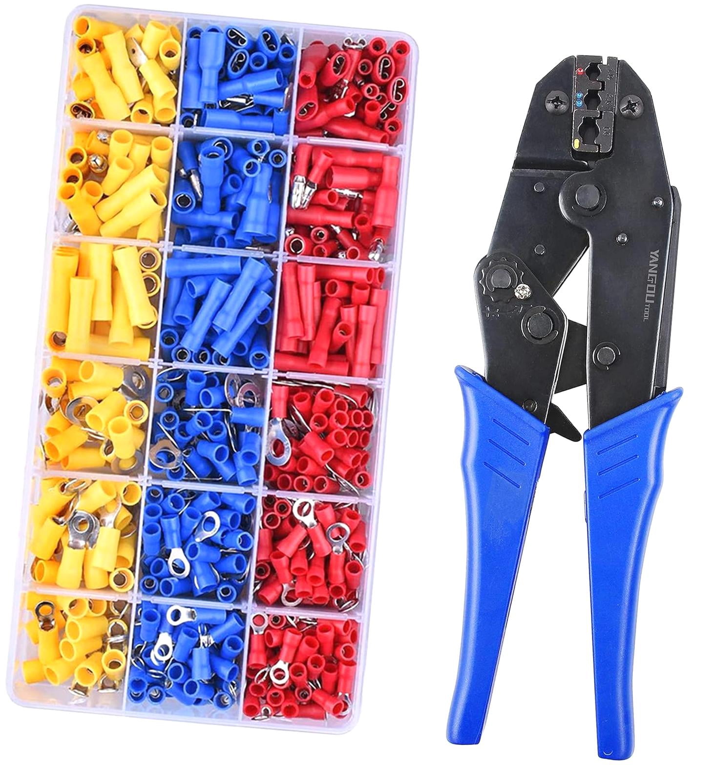 Myst Design Electrical Wire Connectors Crimping Kit: 700pcs AWG 22-10 ...