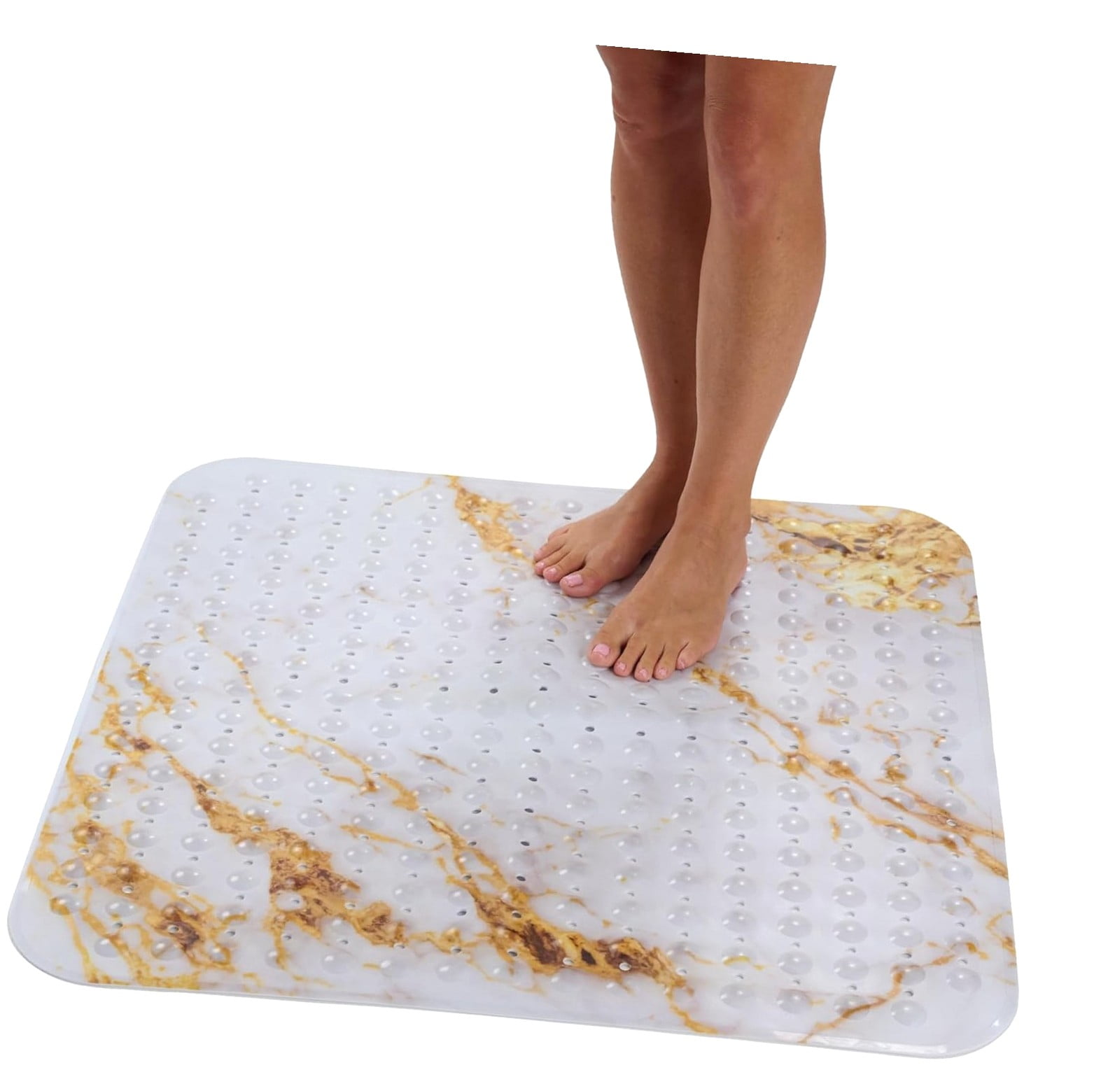 Myst Design Extra Large Square Shower Mat - 31 31-inch Bathroom Shower ...