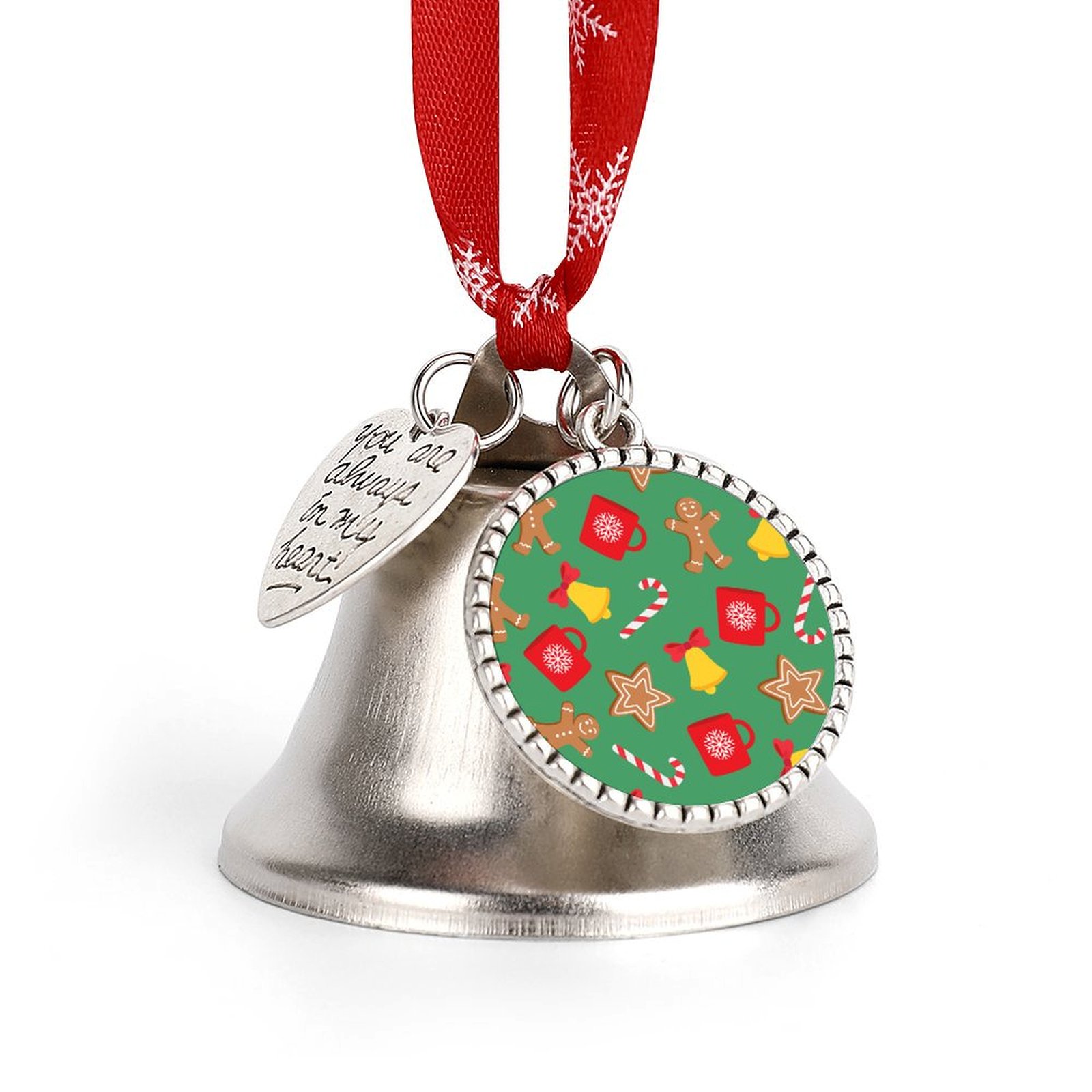 Myst Design Festive Iron Jingling Bell Ornament Pendant, Pattern ...