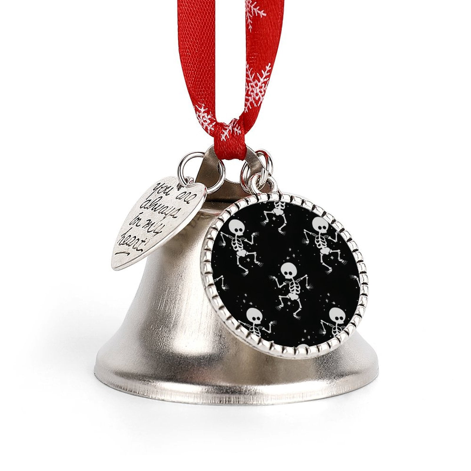 Myst Design Festive Iron Jingling Bell Ornament Pendant, Skeletons ...