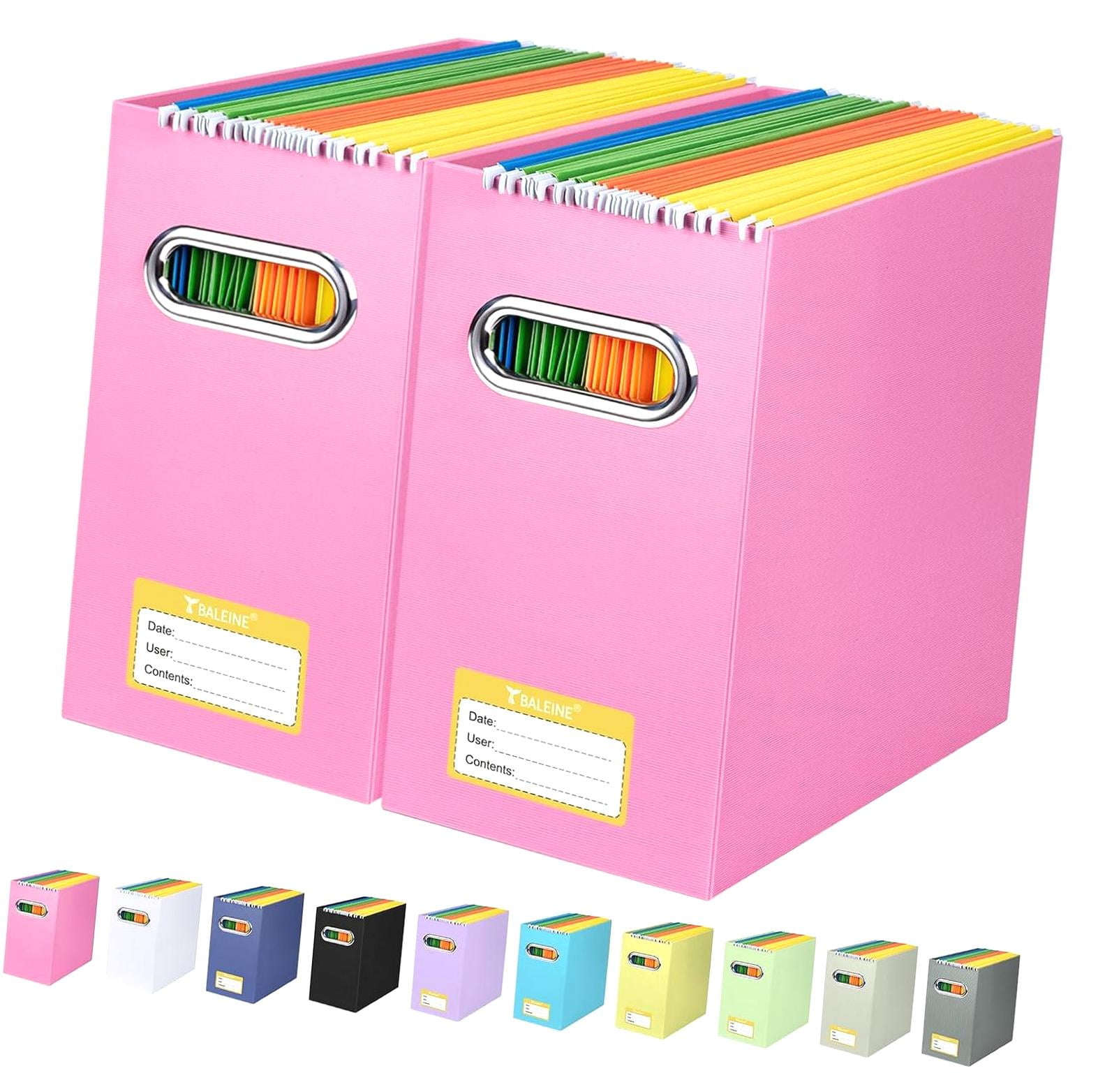 Myst Design File Organizer Box, Cardboard File Folder Holder with ...