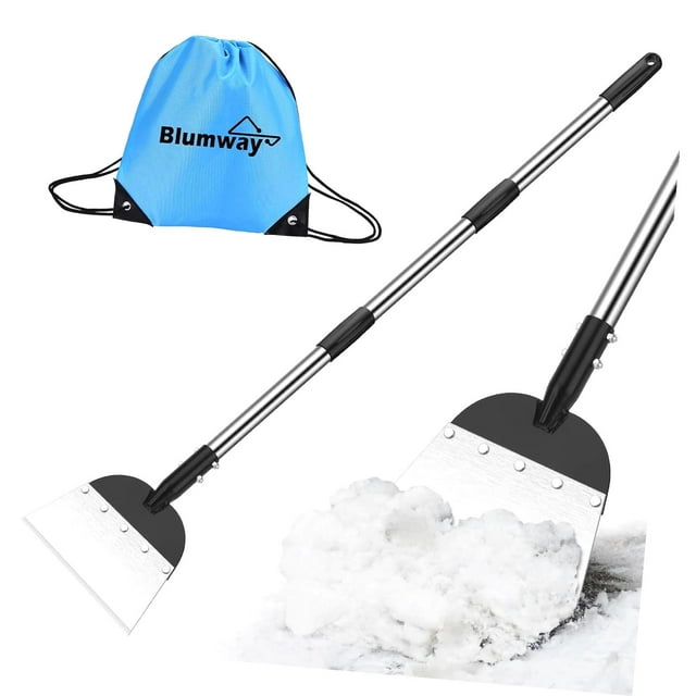 Myst Design Flat, Snow, Ice Scraper, 67” Multi-purpose Cleaning Tool ...