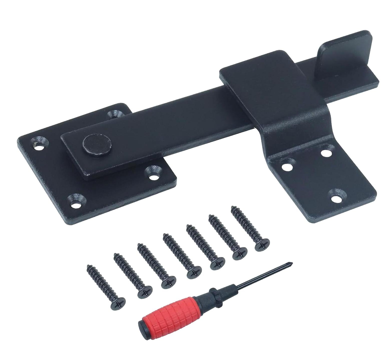 Myst Design Flip Fence Gate Lock Set with Screwdriver, Barn Door Lock ...