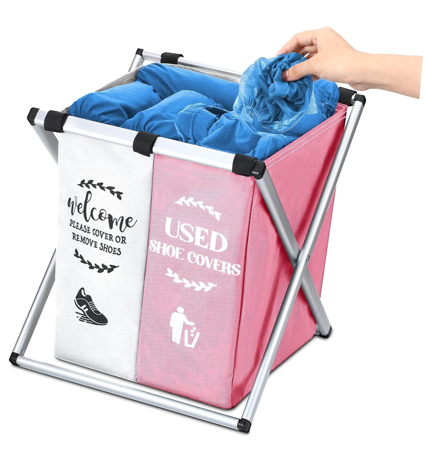 Myst Design Foldable Shoe Cover Box Dispenser Storage Bin Holder with ...