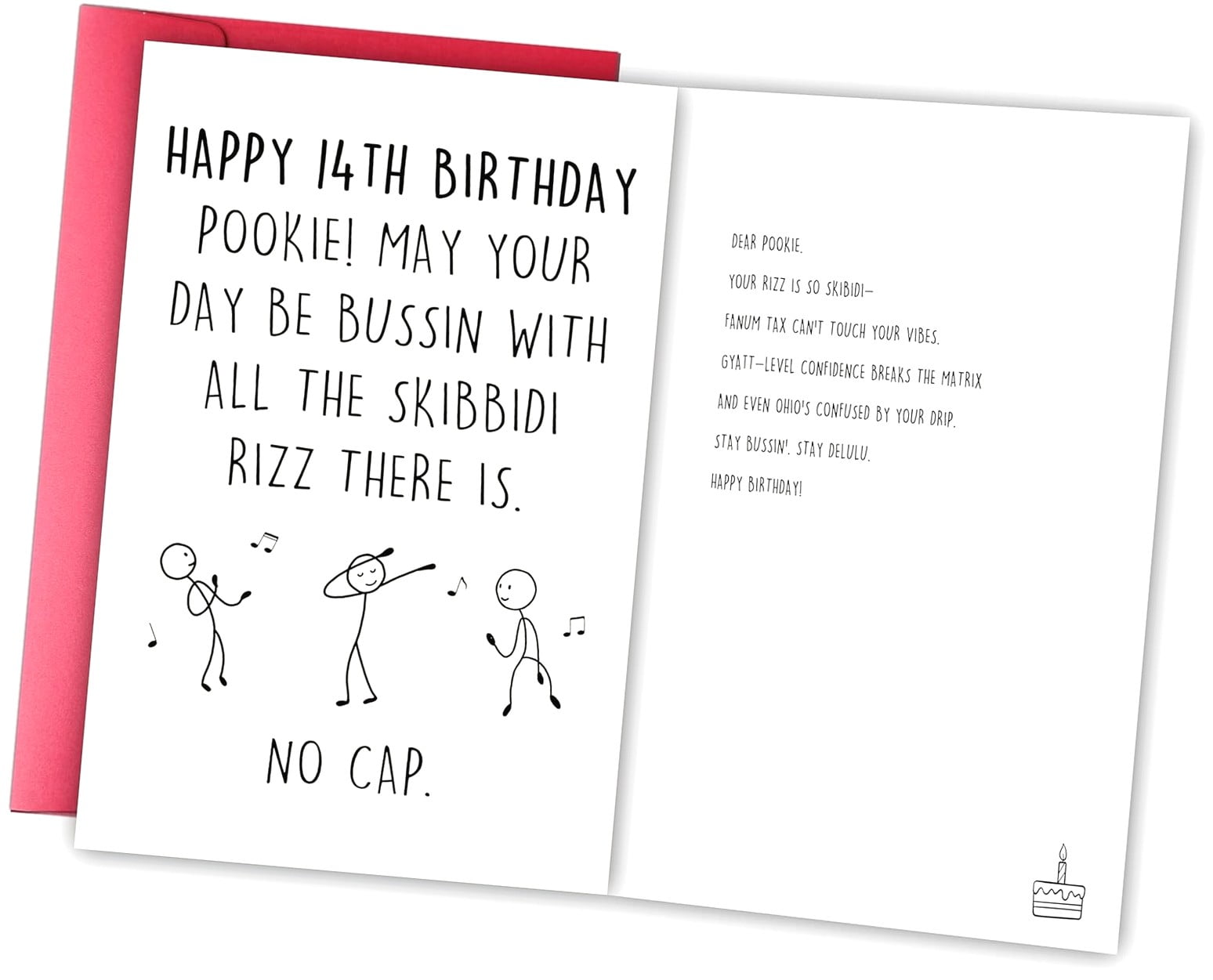 Myst Design Funny 14th Birthday Card for Boys Girls Teens, Happy 14th ...