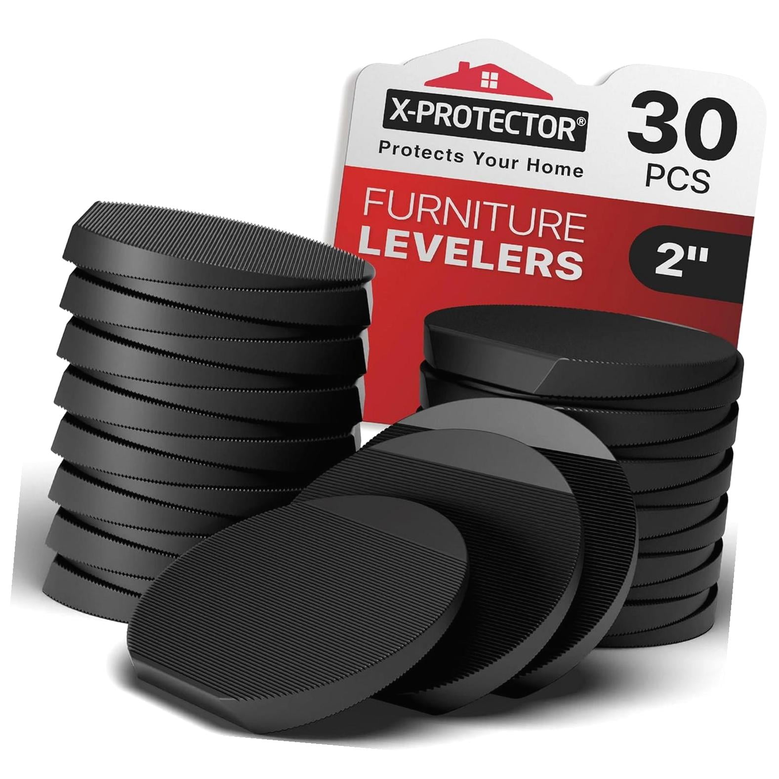 Myst Design Furniture Stabilizers - 30 Pieces 2" Rubber Wedges for ...