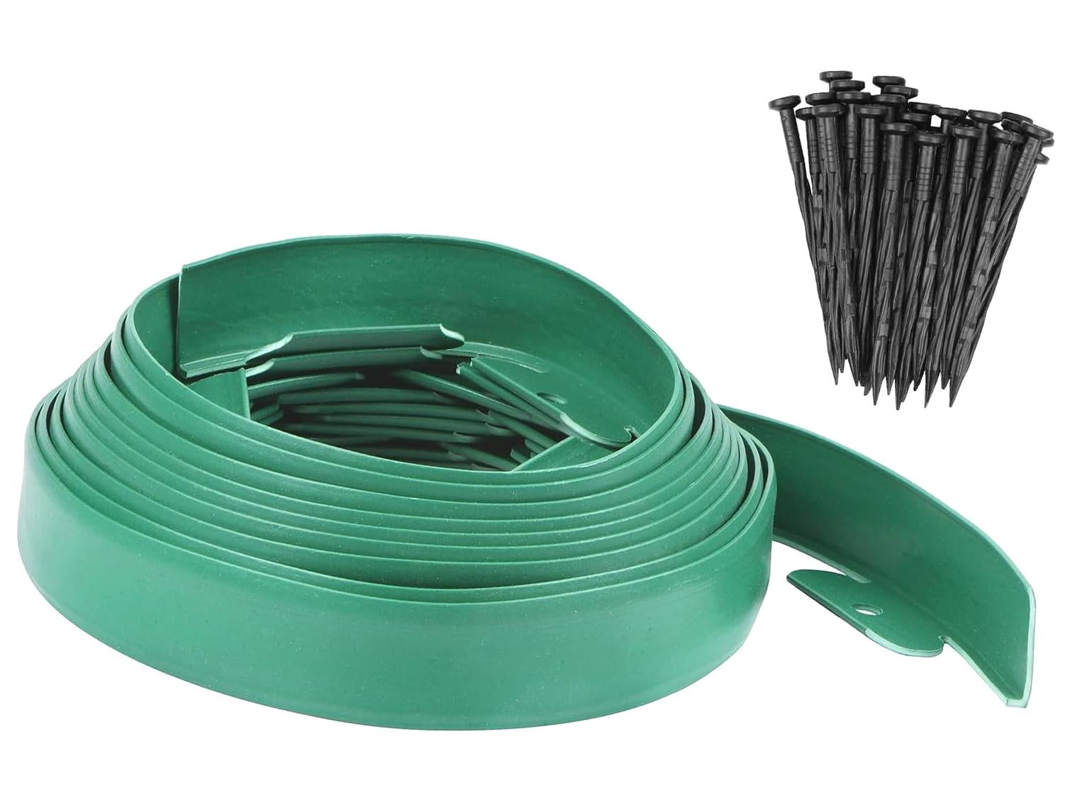 Myst Design Garden Edging - 20 Feet Plastic Landscaping Border with 18 ...