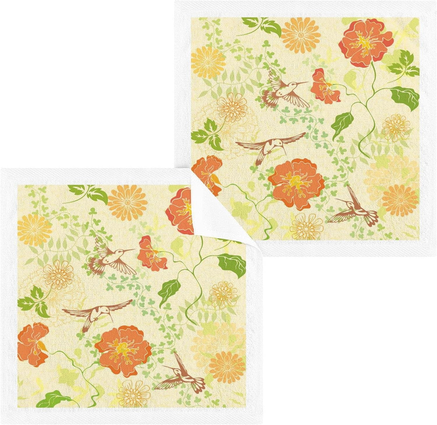 Myst Design Golden Sunflower 100% Cotton Washcloths 4 Pack,Highly ...