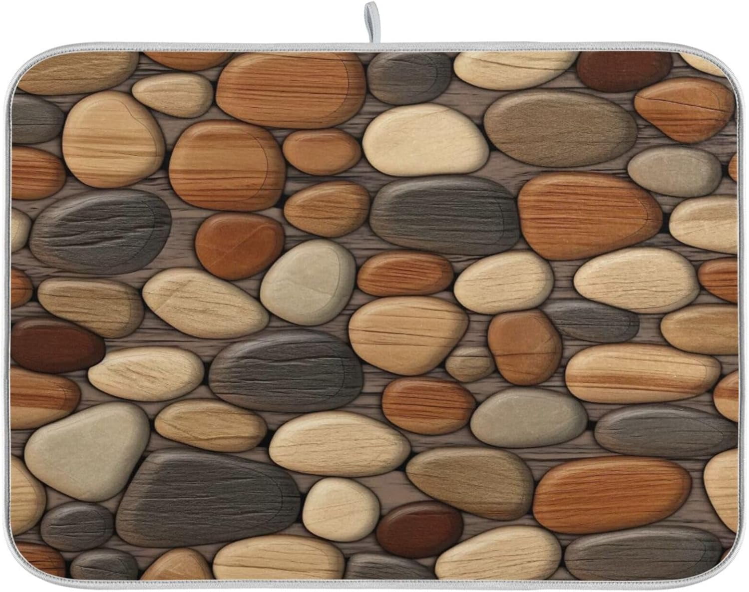 Myst Design Graffiti Gooseberry Slate Dish Drying Mat, Water Absorption ...