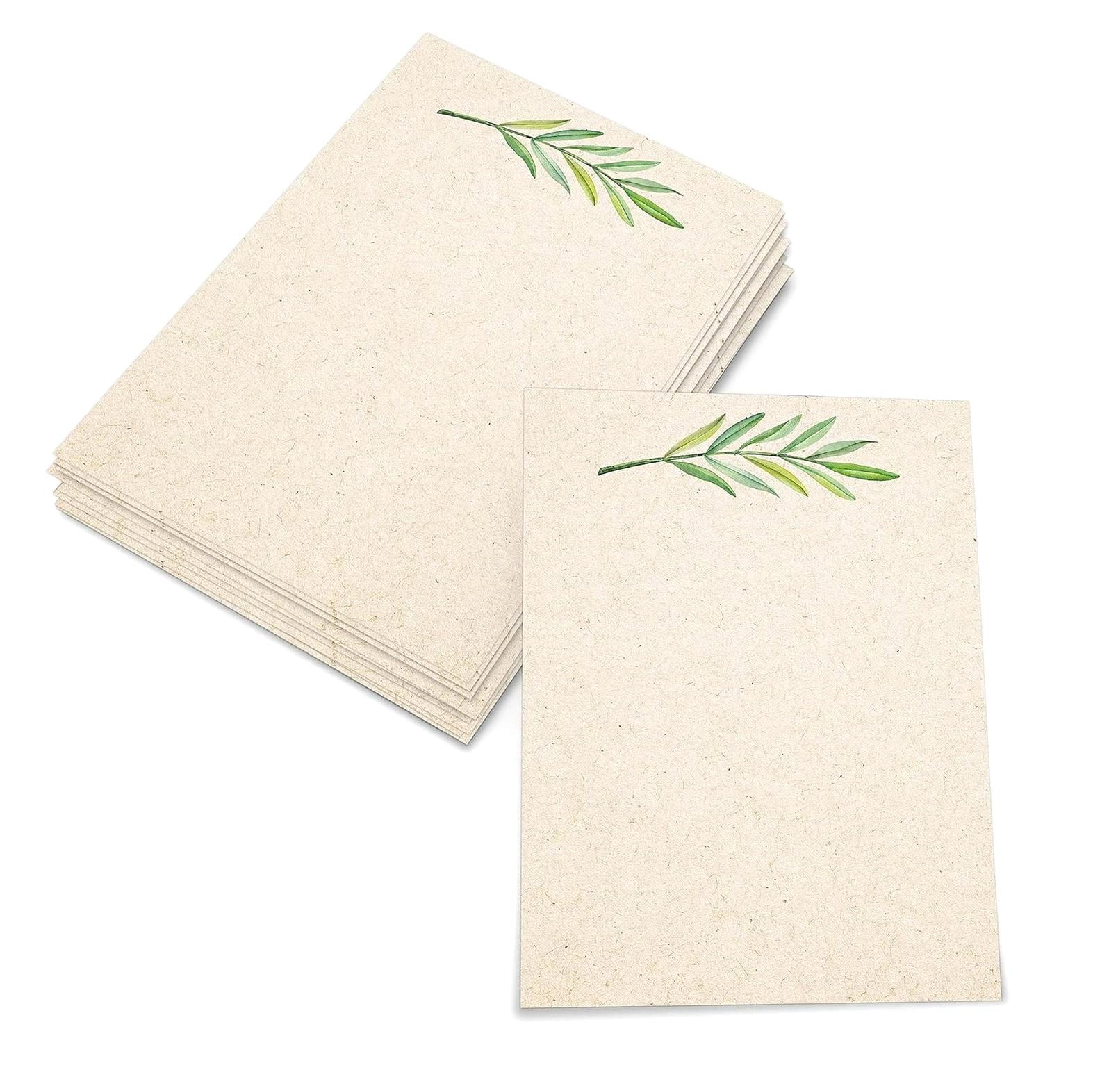 Myst Design Greenery Collection, (Set of 50) 4x6 Kraft - Watercolor ...