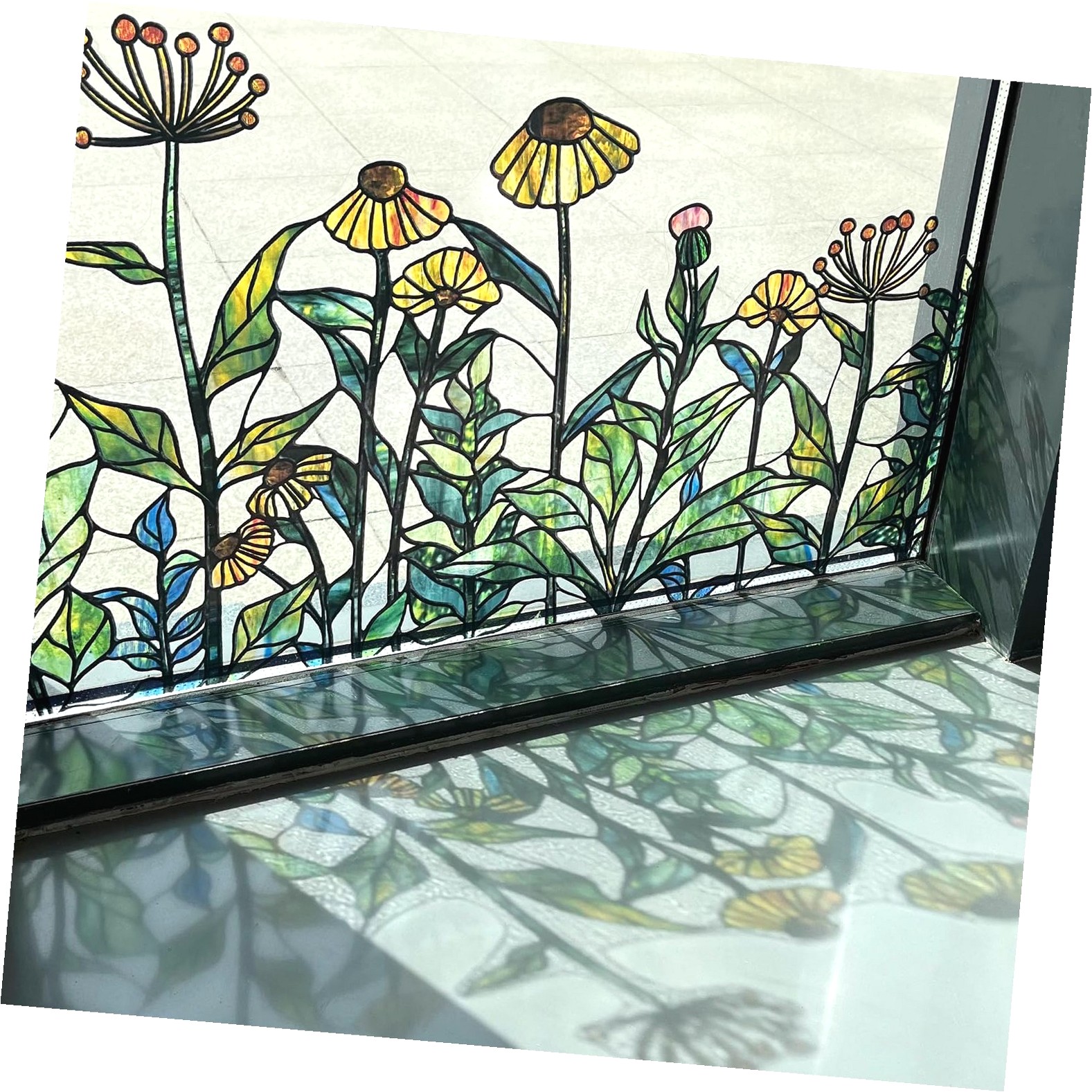 Myst Design Hand Drawn Window Cling Film Border, Double Sided Window ...
