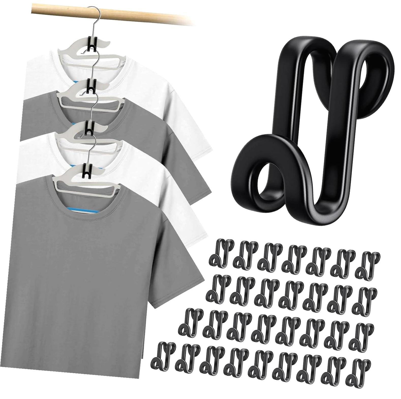Myst Design Hanger Connector, 100pc Space Saving, Clothes Hanger ...
