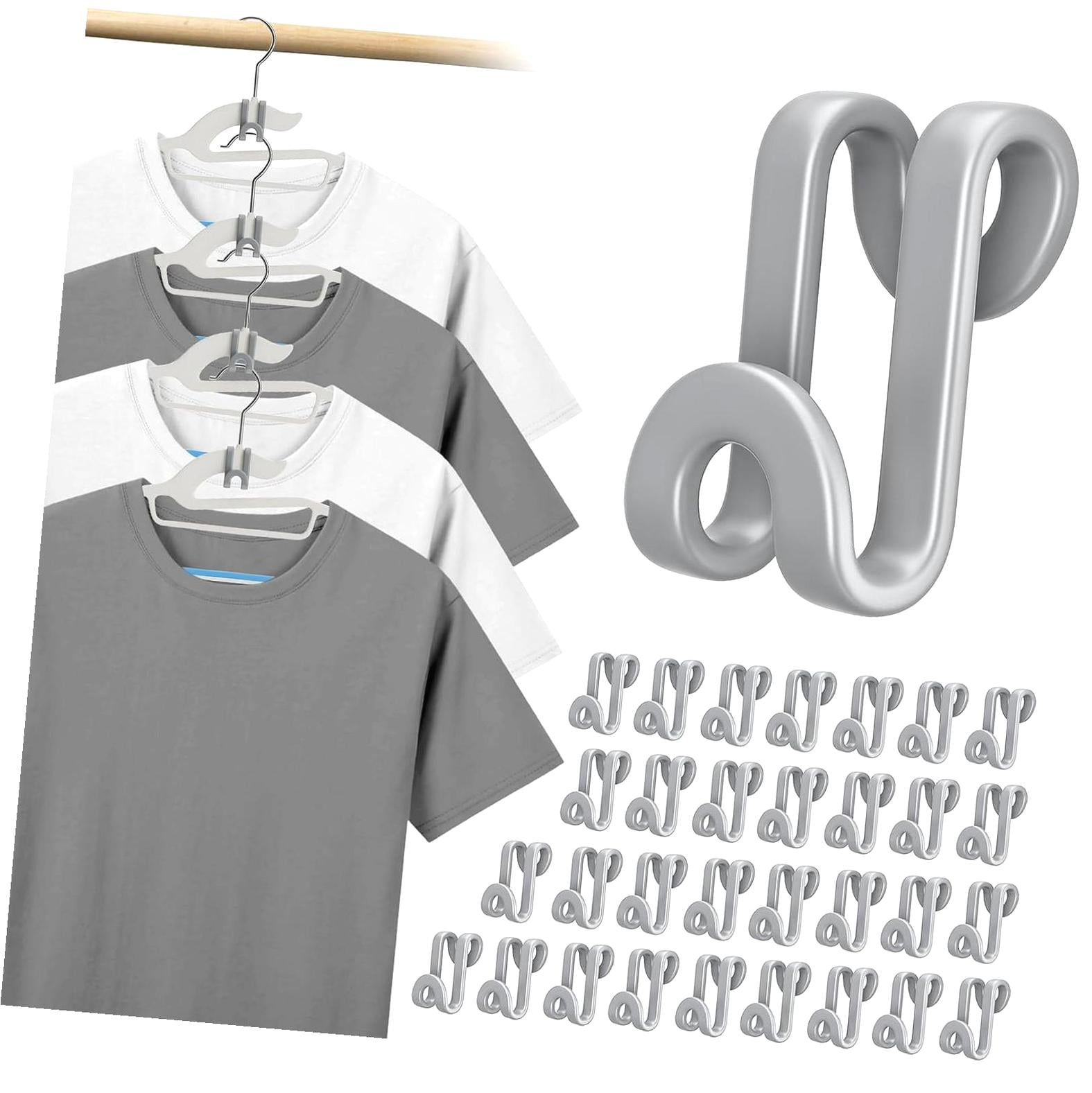 Myst Design Hanger Connector, 100pc Space Saving, Clothes Hanger ...