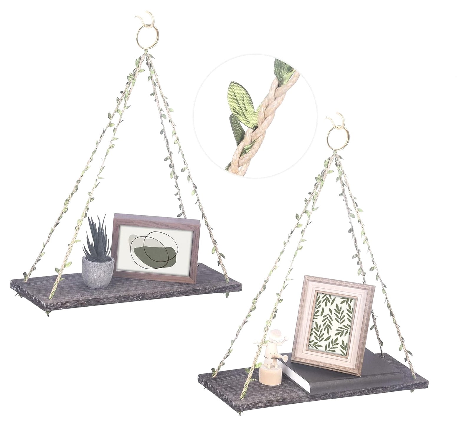 Myst Design Hanging Shelves for Indoor Wall and Window Wall Shelves for ...