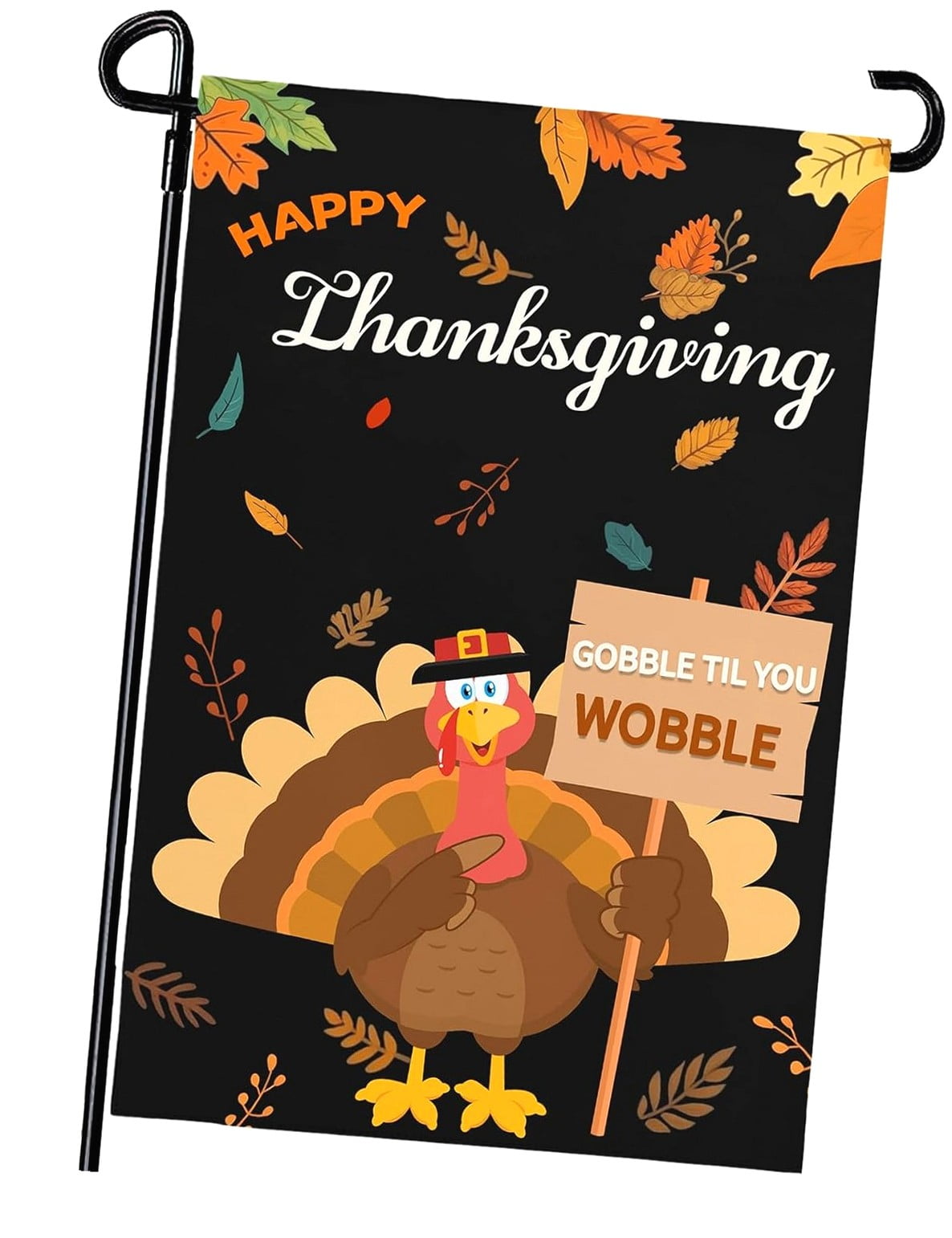 Myst Design Happy Thanksgiving Flags for Turkey Be Thankful 12x18 ...