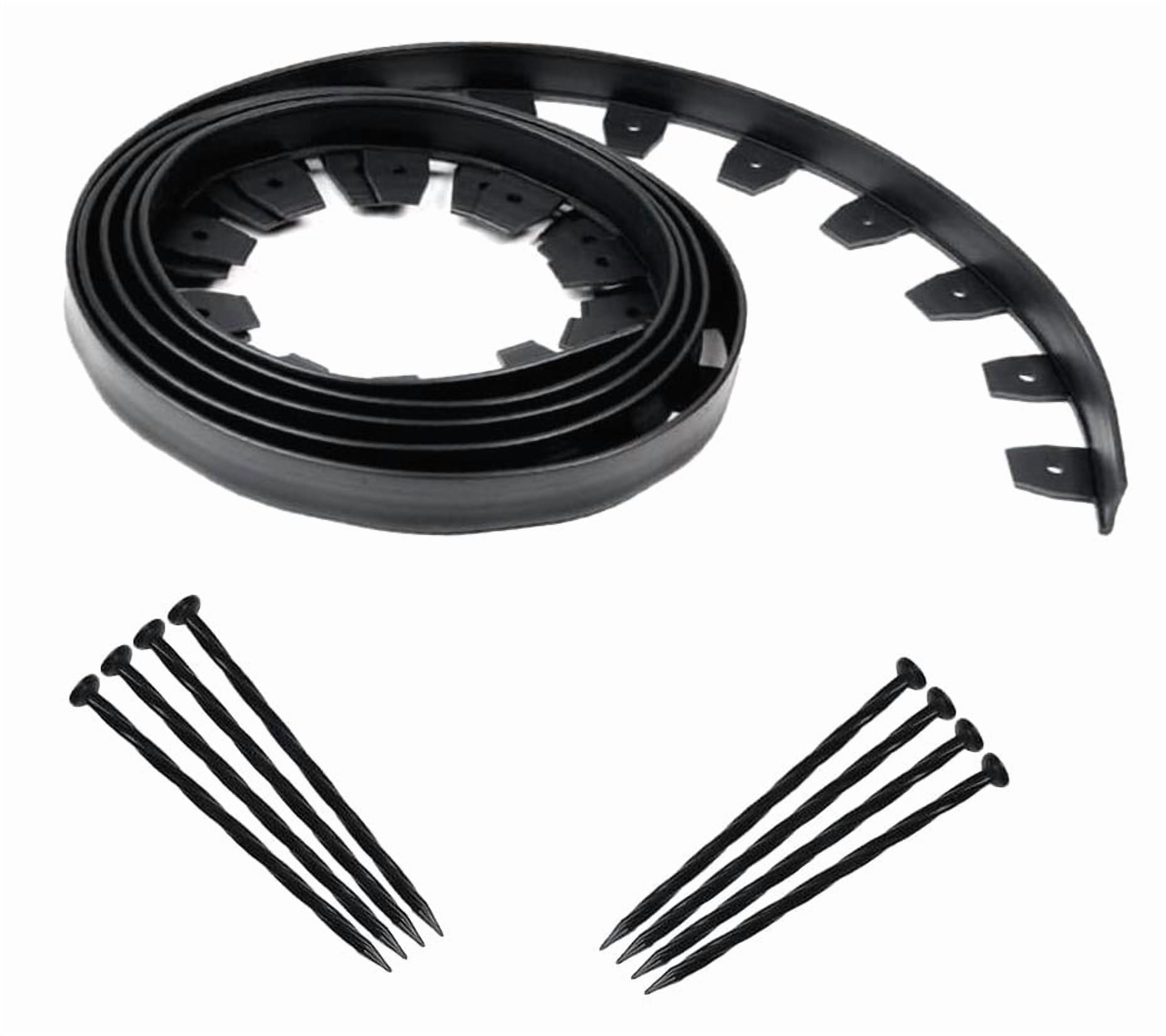 Myst Design Heavy-Duty No-Dig Landscape Edging with Anchoring, 1.7 in ...