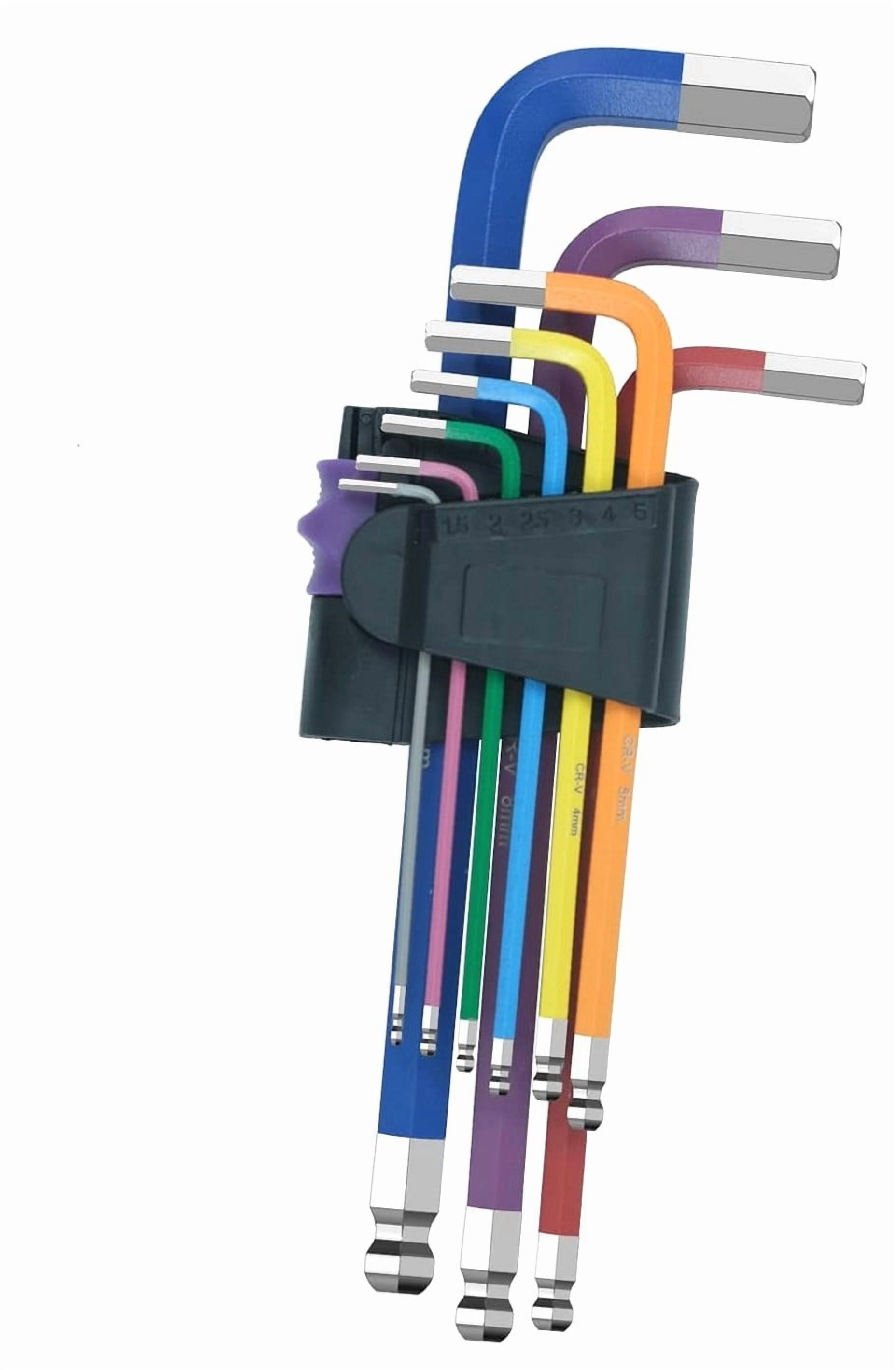 Myst Design Hex Key Wrench Set with Box End, 9-Piece Long Arm End Hex ...