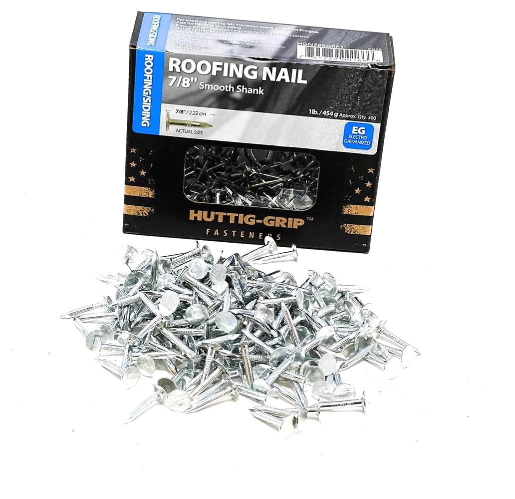 Myst Design Huttig-Grip Roofing Nail 7/8 inches Smooth Shank ...